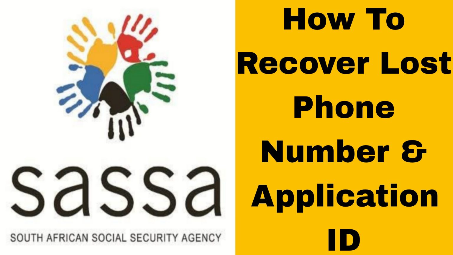 How To Recover Your SRD Lost Phone Number And Application ID ...